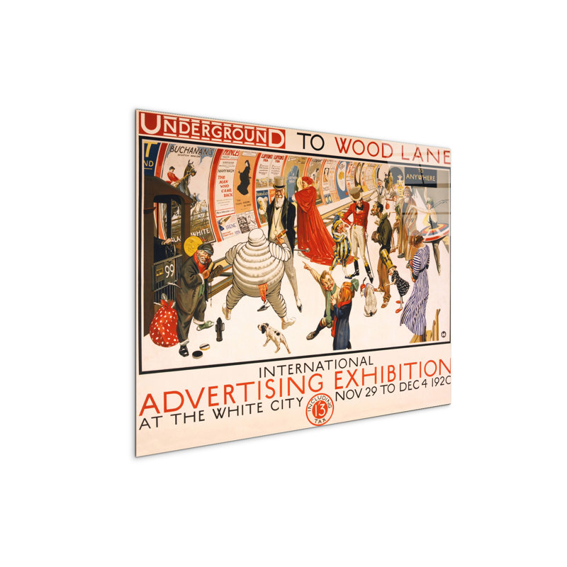 Ebern Designs London Underground by Art Studio 57cm H X 76cm W CrystalArt Material Acrylic Glass ...